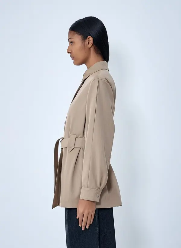 Max Mara Belted Button-down Shirt