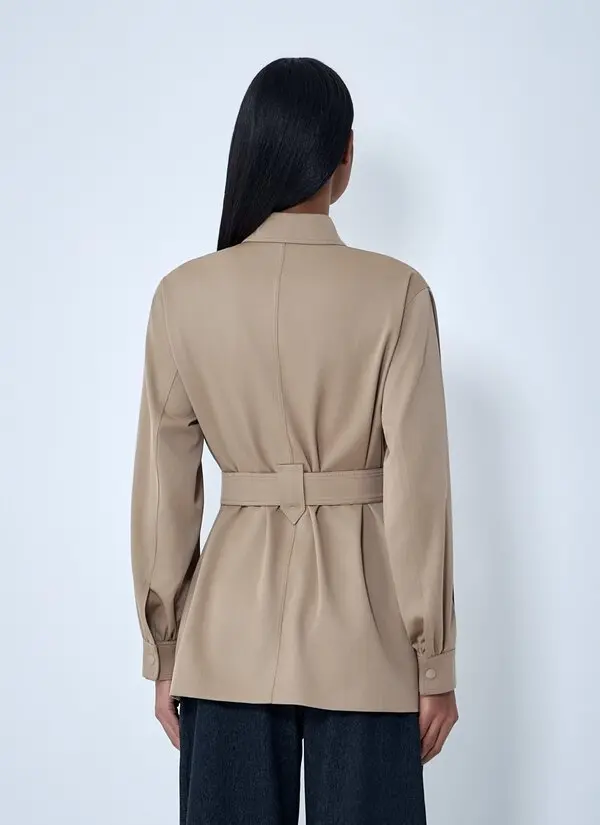 Max Mara Belted Button-down Shirt