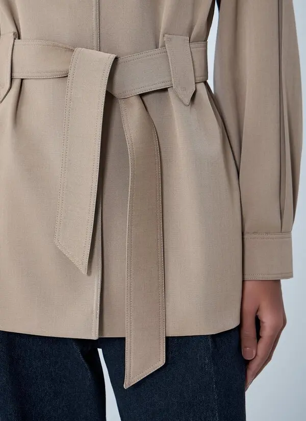 Max Mara Belted Button-down Shirt