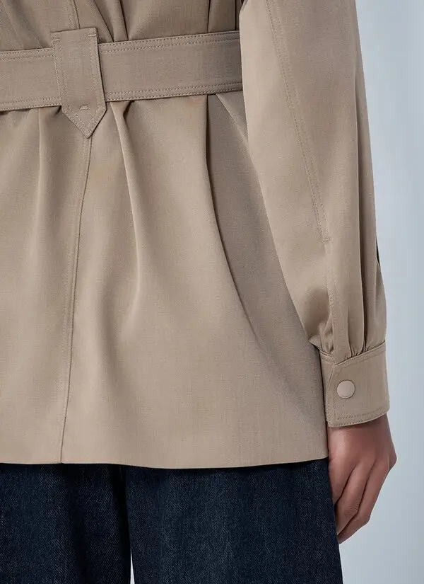 Max Mara Belted Button-down Shirt