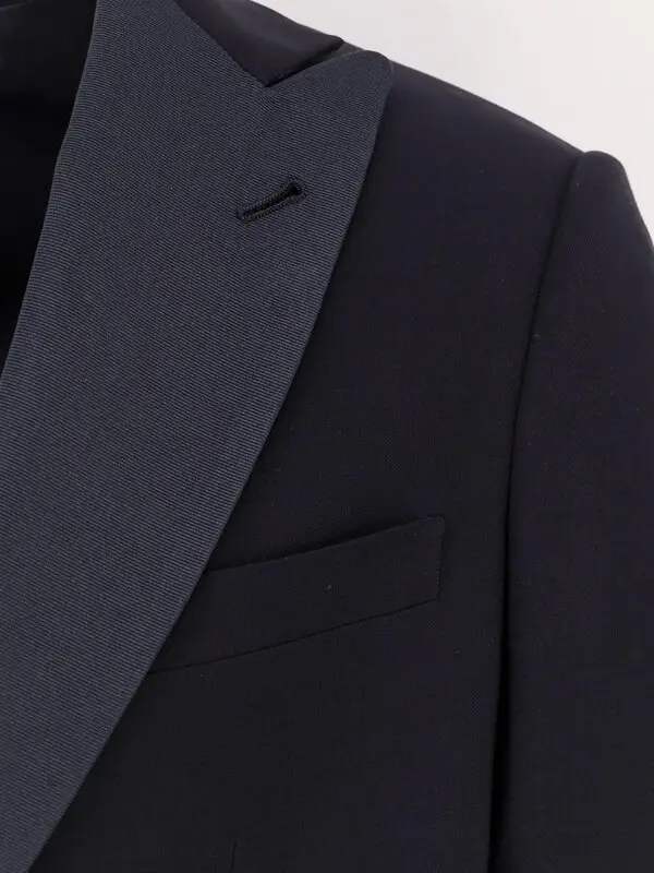 Giorgio Armani Soho Virgin Wool Tuxedo - Multicolor