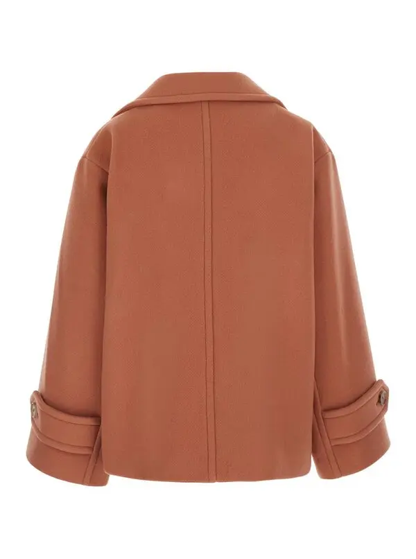 Chloé Blend Wool Short Oversized Jacket