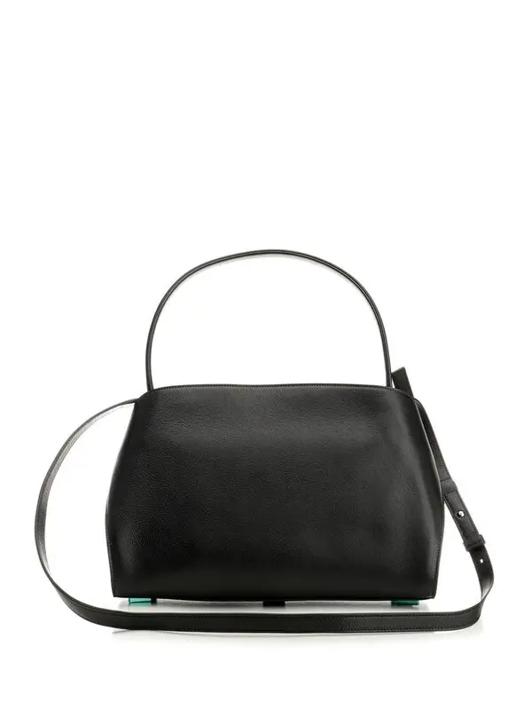 FERRAGAMO Hug Soft Leather Shoulder Bag - Black
