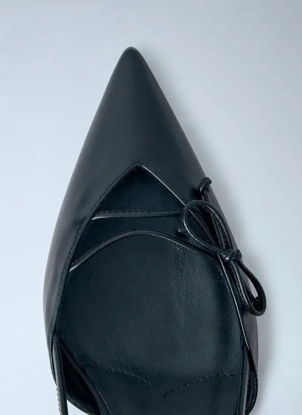 Prada Side-open Leather Pumps - Black