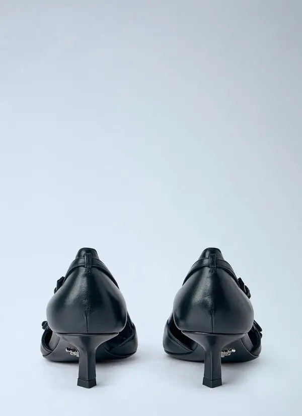 Prada Side-open Leather Pumps - Black