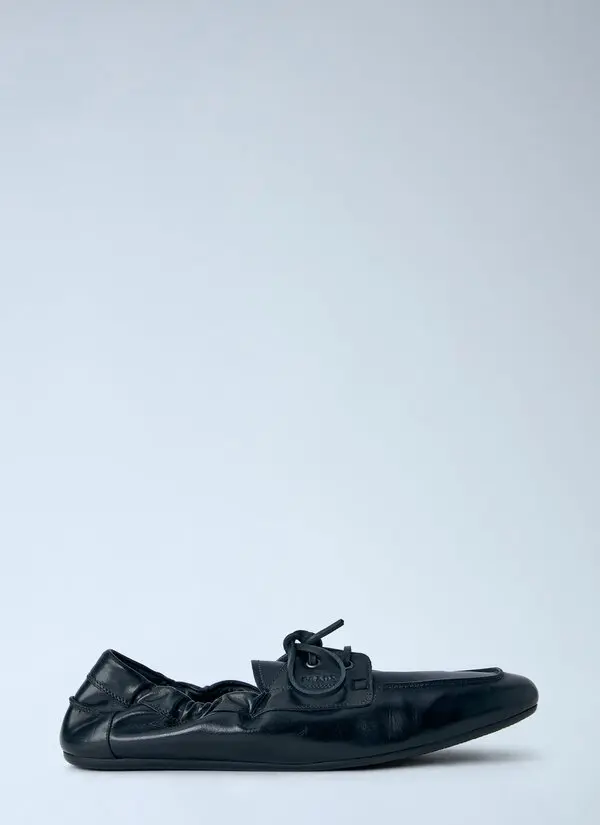 Prada Leather Moccasins