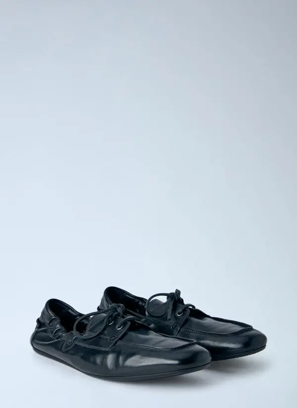 Prada Leather Moccasins