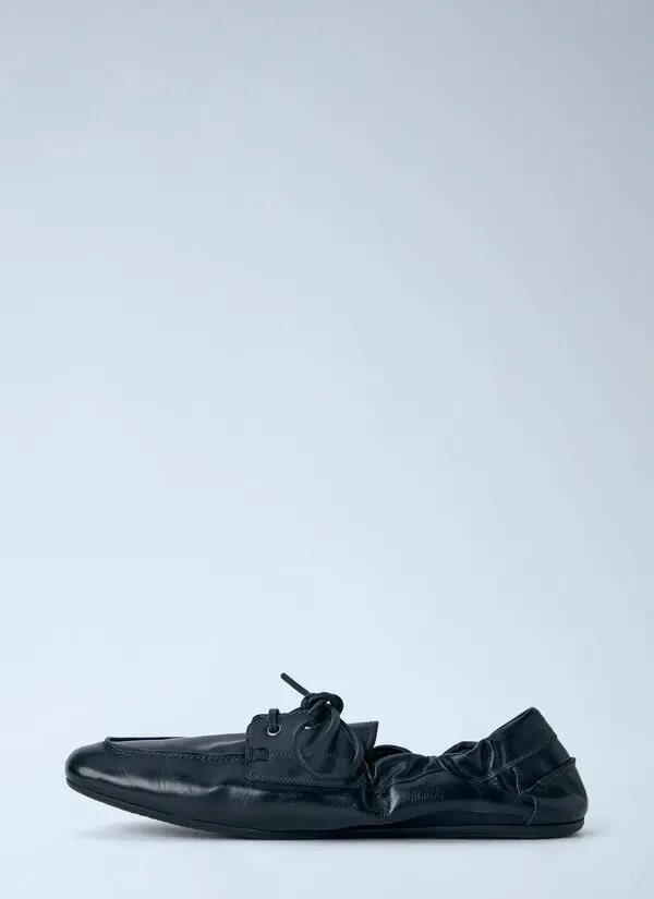 Prada Leather Moccasins