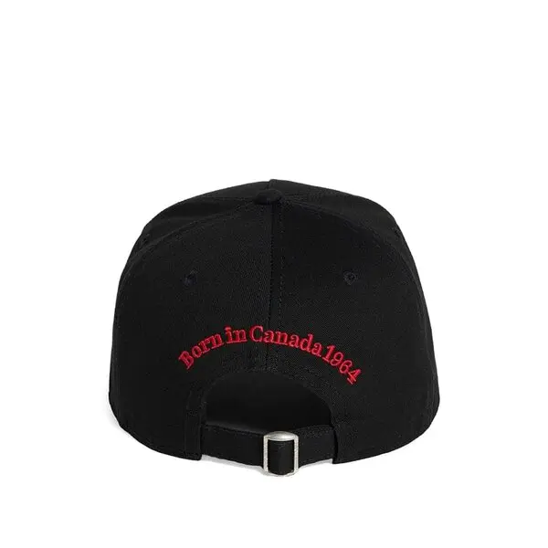 Dsquared2 Cotton Logo Patch Baseball Cap