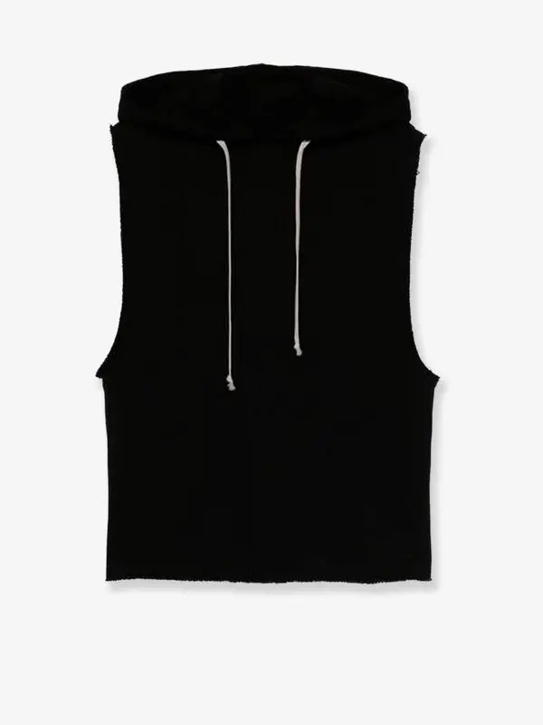 Rick Owens Sleeveless Organic Cotton Sweatshirt