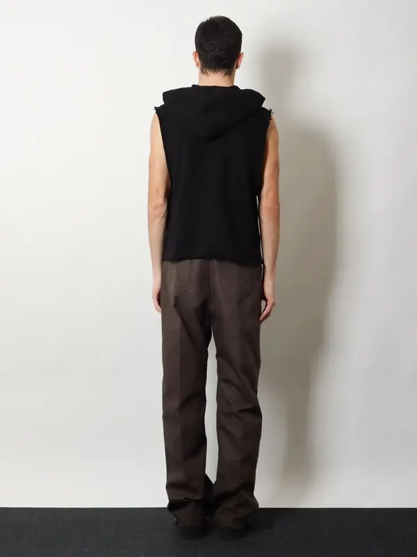 Rick Owens Sleeveless Organic Cotton Sweatshirt