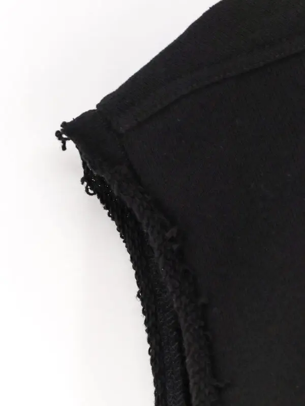 Rick Owens Sleeveless Organic Cotton Sweatshirt - Black