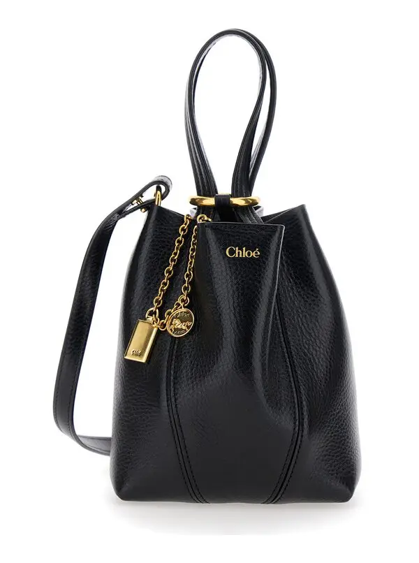 Chloé Leather Shoulder Bag - Black