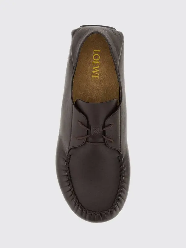 Loewe Rambla Smooth Calfskin Driver Loafers With Round Toe