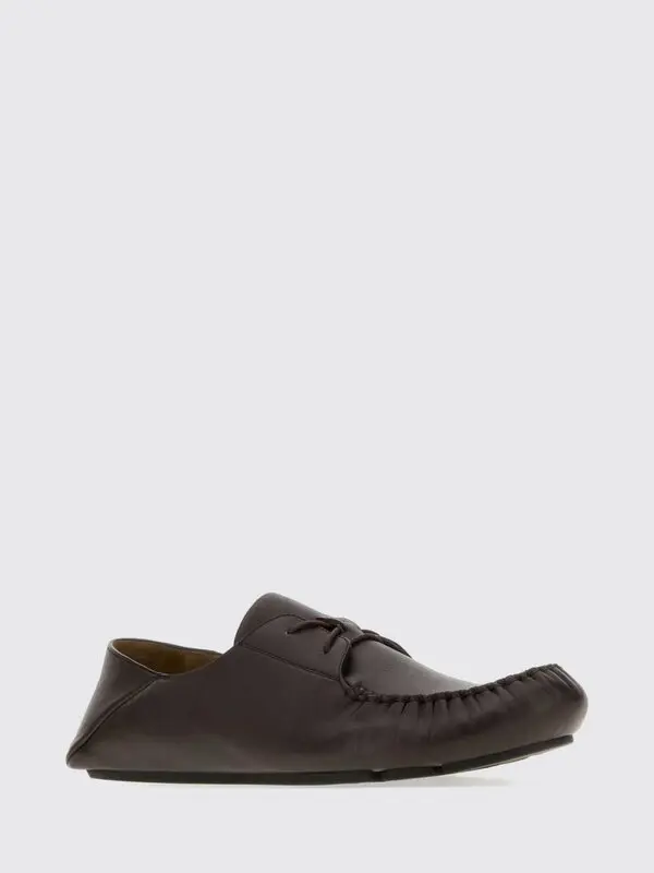 Loewe Rambla Smooth Calfskin Driver Loafers With Round Toe - Brown