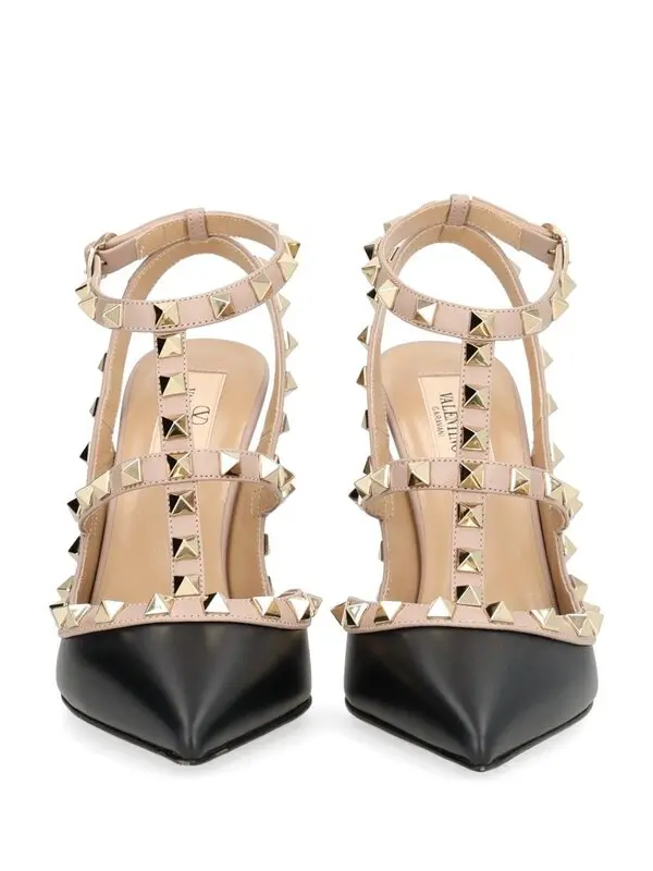 Valentino Garavani Rockstud Patent Leather Pumps - Black