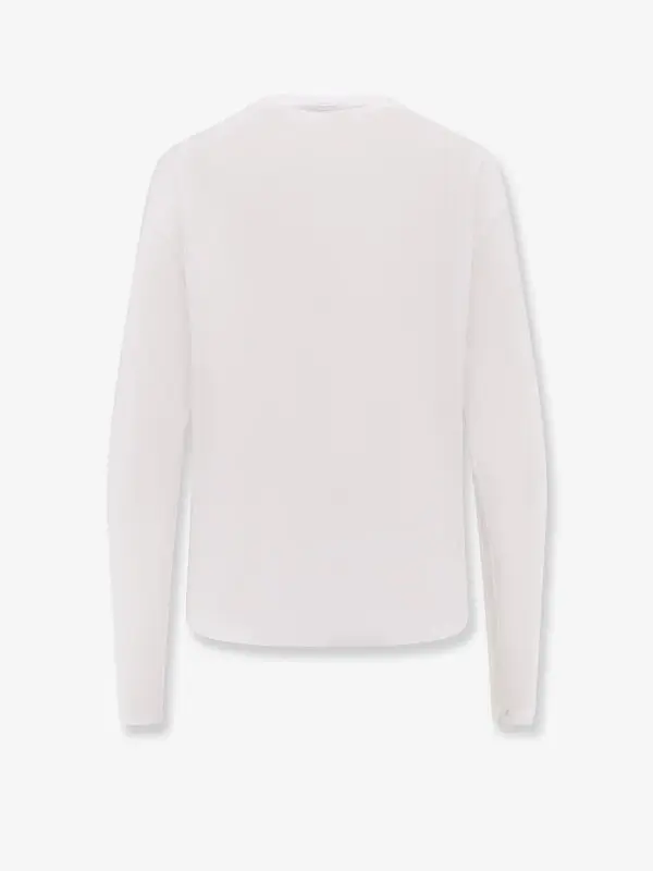 TOTEME Classic Long-sleeve Lyocell And Cotton T-shirt - White