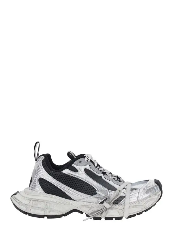 Balenciaga 3xl' Grey Sneaker With Logo On The Toe In Tech Fabric Mix - Gray