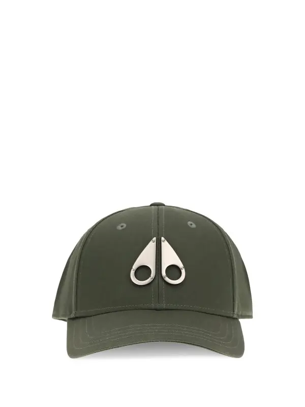 Moose Knuckles Logo Icon Cotton Baseball Cap - Green
