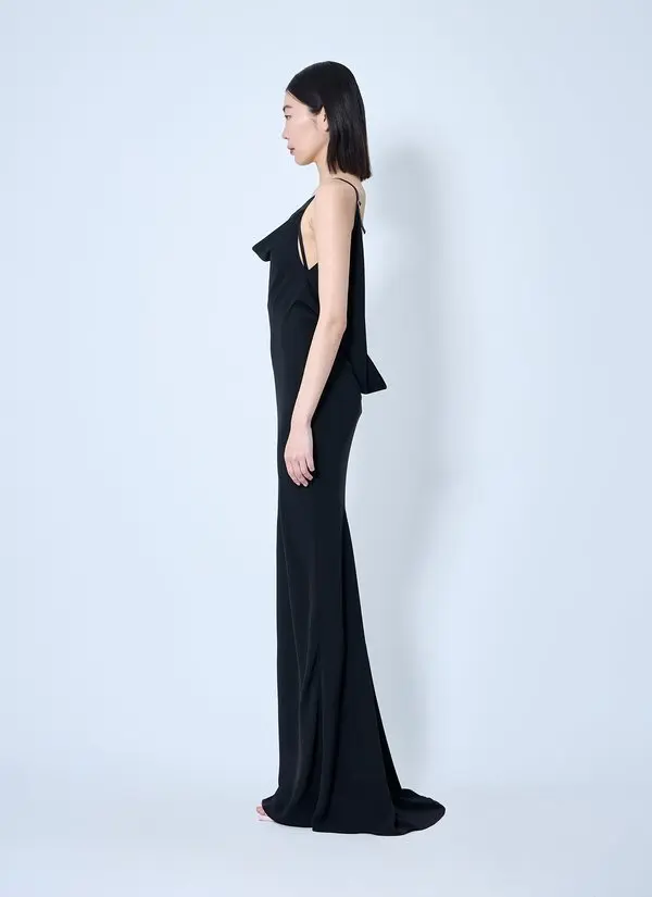 MUGLER Crepe Maxi Dress