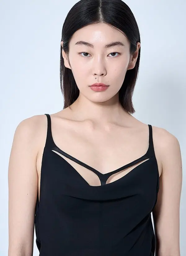 MUGLER Crepe Maxi Dress