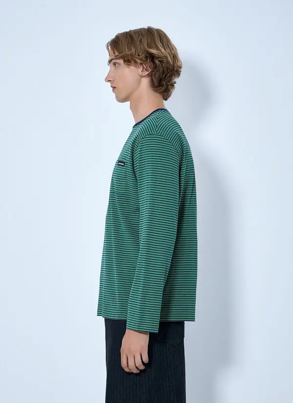 Miu Miu Striped Long Sleeve T-shirt