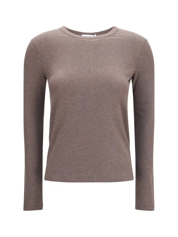 Max Mara Ribbed Long-sleeve Sweater - Brown