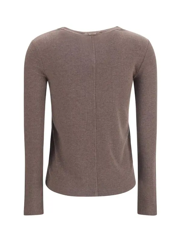 Max Mara Ribbed Long-sleeve Sweater - Brown