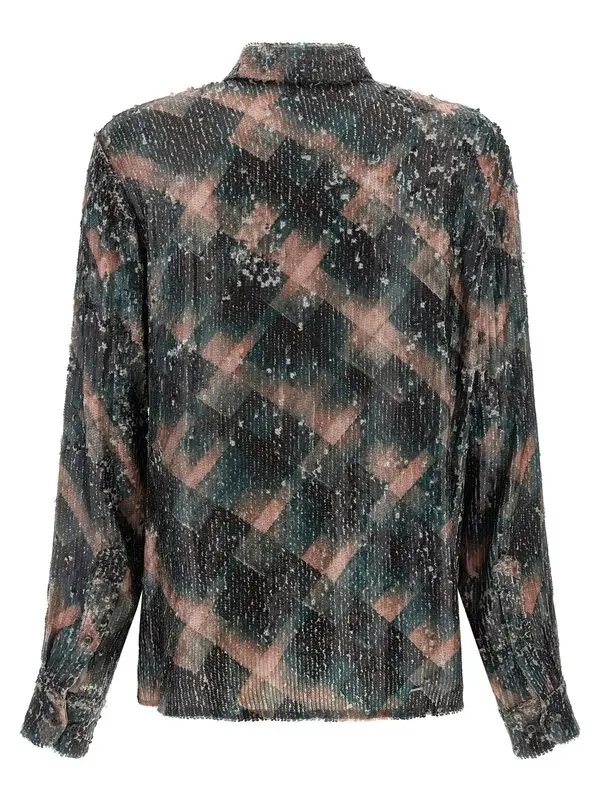 Dries Van Noten Chowy Emb' Shirt - Green