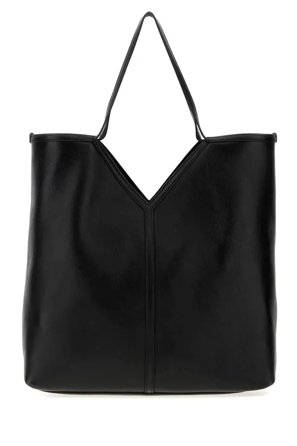 Saint Laurent Black Leather Y Shopping Bag - Multicolor