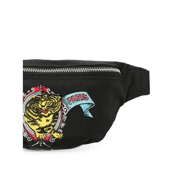 Kenzo Tiger Embroidered Belt Bag - Black