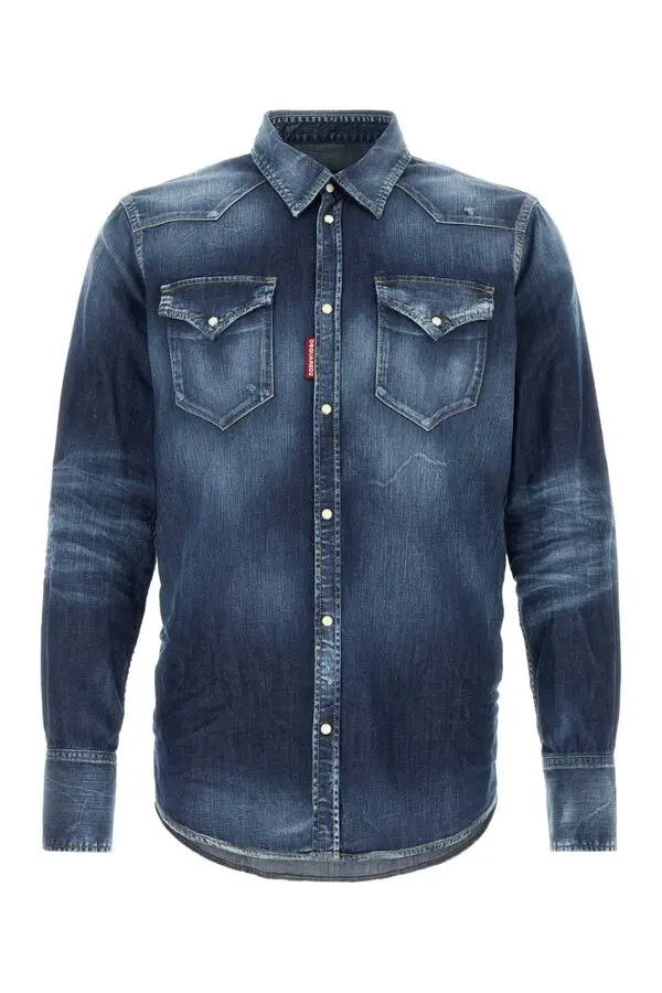Dsquared2 Stretch Denim Shirt