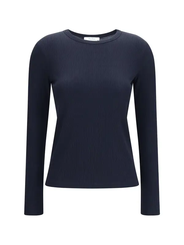Max Mara Ribbed Long-sleeve Sweater - Blue