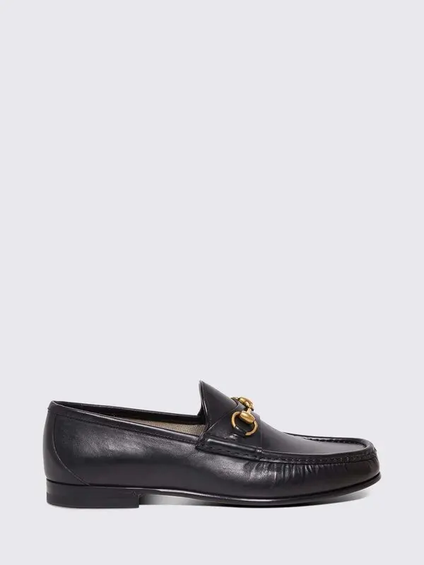 Gucci Calfskin Penny Loafers With Horsebit Detail - Black