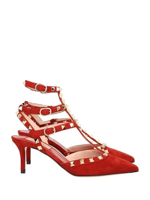 Valentino Garavani Rockstud Pumps - Red