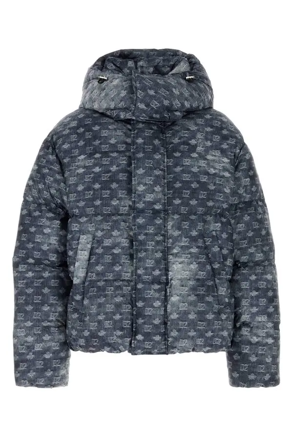 Dsquared2 Printed Polyester Down Jacket - Multicolor
