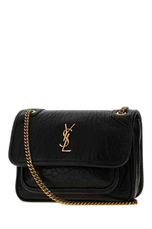 Saint Laurent Leather Mini Niki Crossbody Bag - Black
