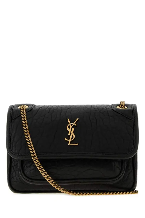 Saint Laurent Leather Mini Niki Crossbody Bag - Black