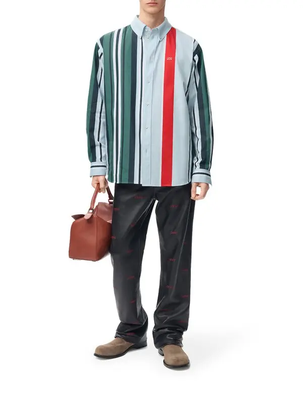 Loewe Mid-weight Striped Cotton Twill Shirt