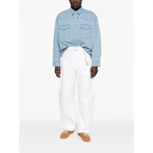 LEMAIRE Grey Denim Cropped Jeans