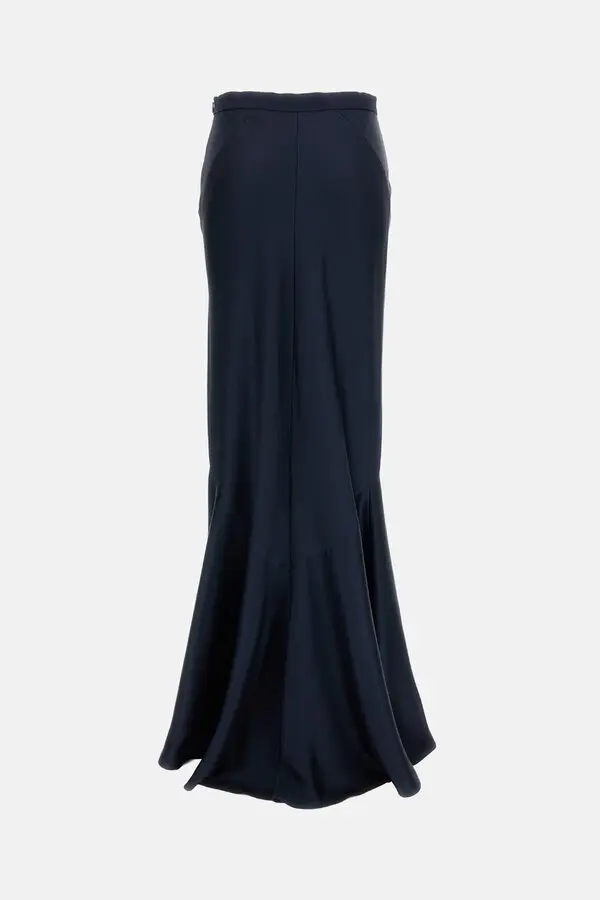 Max Mara Envers Satin Long Skirt - Multicolor