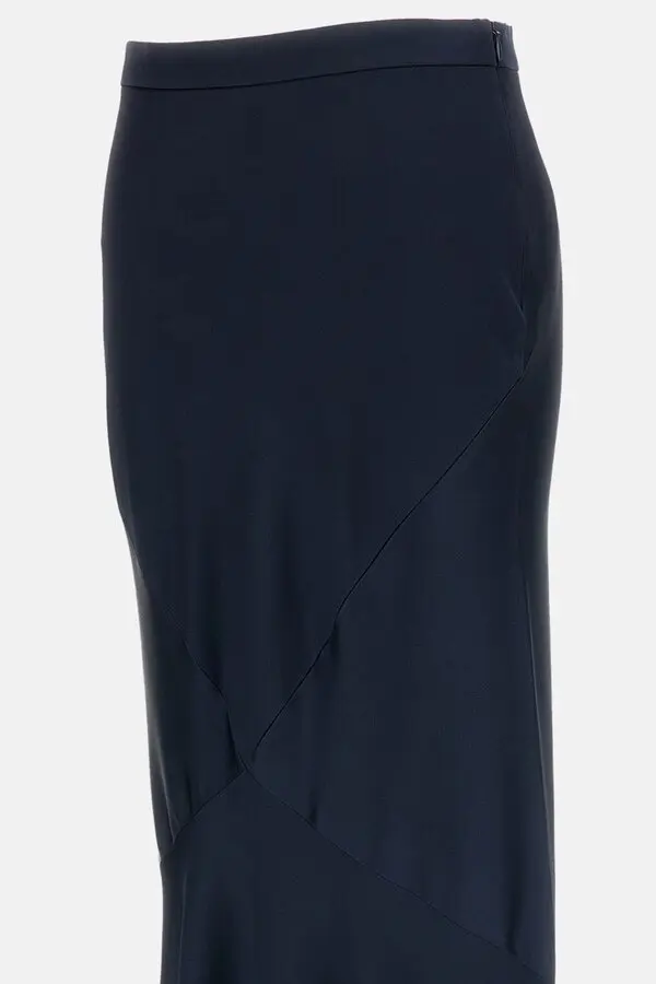 Max Mara Envers Satin Long Skirt - Multicolor