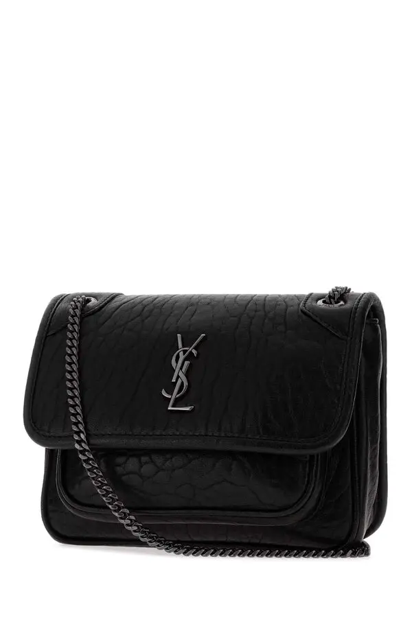 Saint Laurent Leather Mini Niki Crossbody Bag - Black
