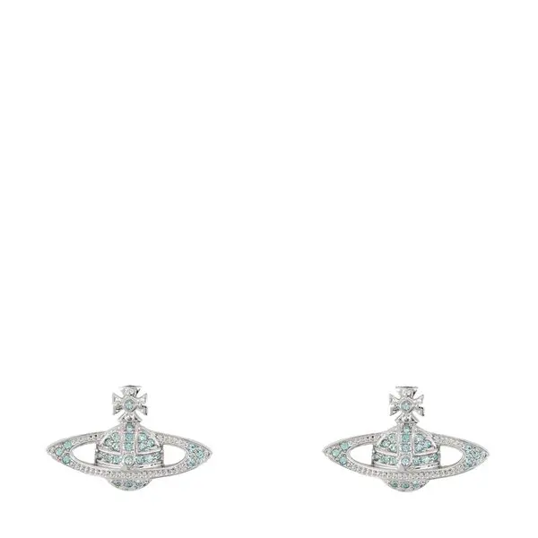 VIVIENNE WESTWOOD Mini Bas Relief Earrings - Silver