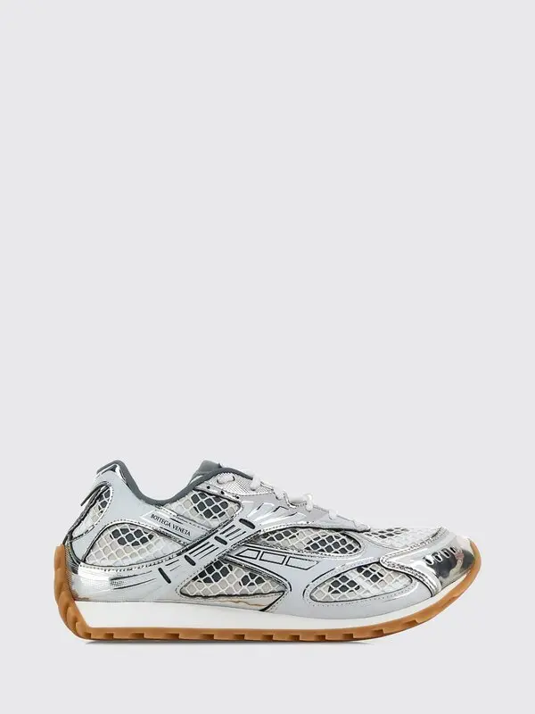 Bottega Veneta Orbit Technical Mesh Sneakers - Silver