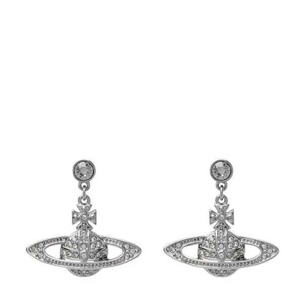 VIVIENNE WESTWOOD Mini Bas Relief Drop Earrings - Silver