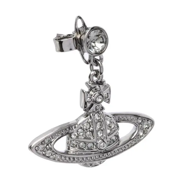 VIVIENNE WESTWOOD Mini Bas Relief Drop Earrings - Silver