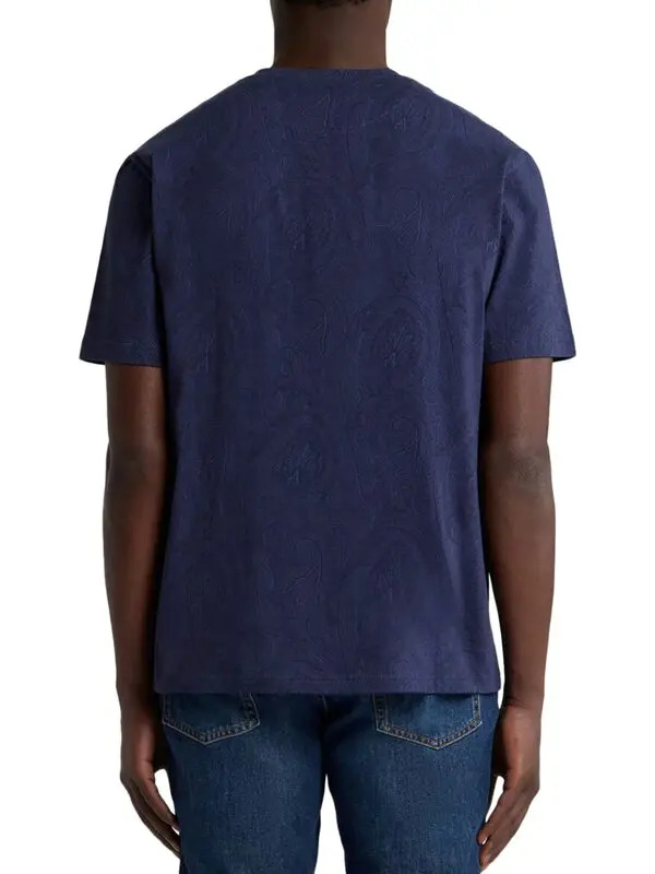 Etro Cotton T-shirt With Arnica Pattern