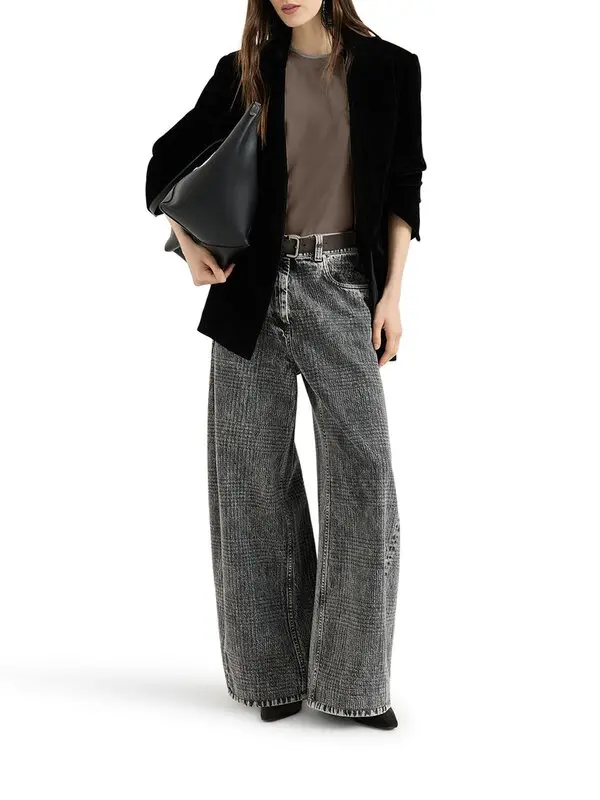 Brunello Cucinelli Jersey T-shirt With Faux Layering - Multicolor