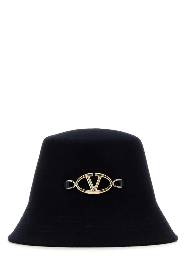 Valentino Garavani Midnight Felt Bucket Hat - Blue